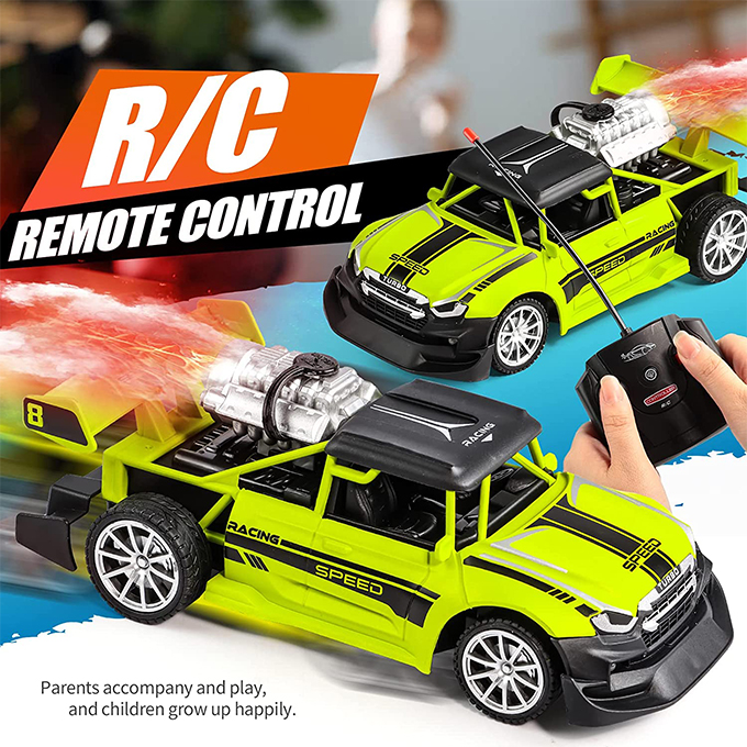 Remote Control Rock Monster Car with Lights & Flame Spray Function ...
