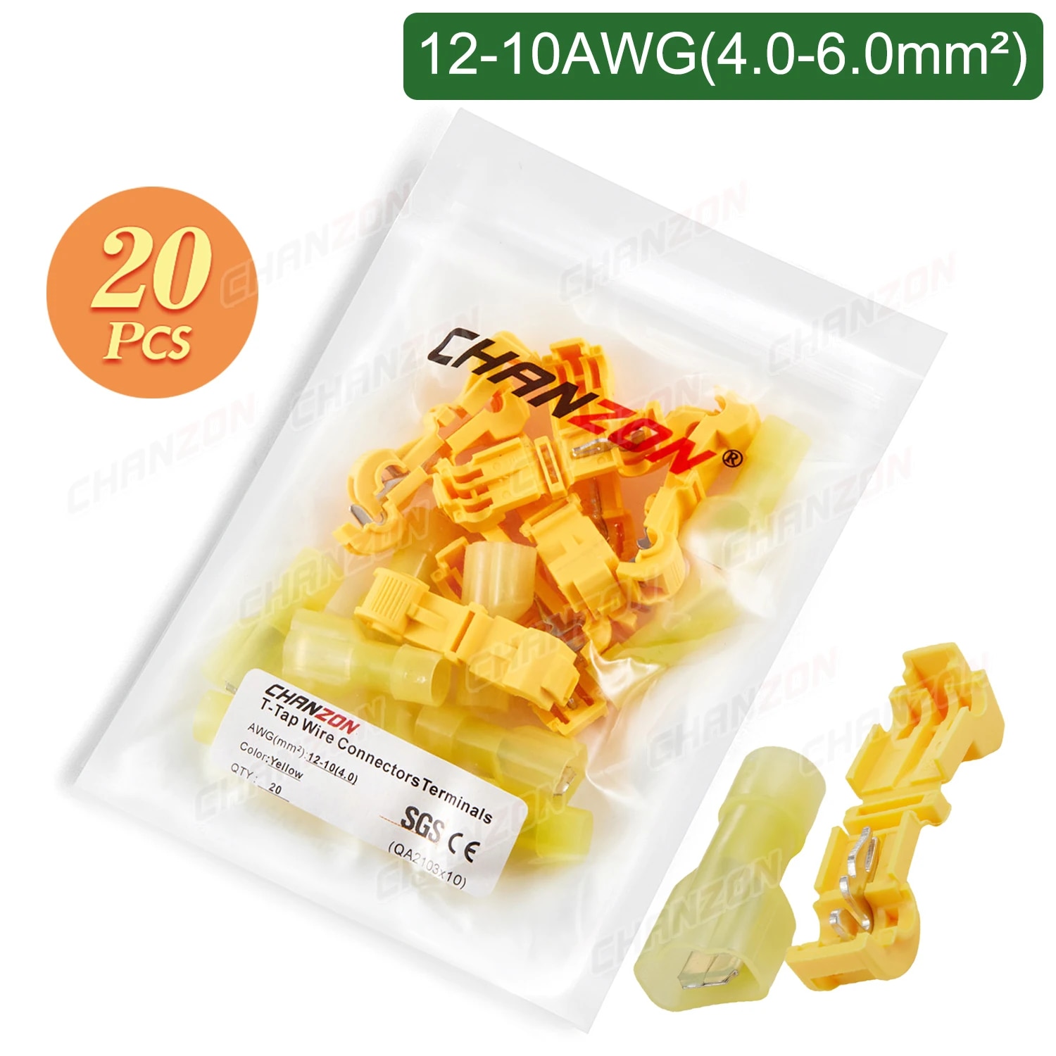 20/60/160PCS T-Tap Quick Splice Wire Connectors Electrical Crimp Joint ...