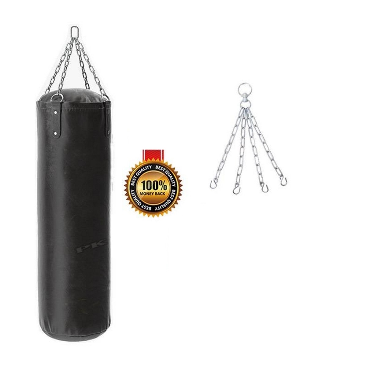 Professional Leather Boxing Bag 3ft with Hanging Chain | Daraz.pk