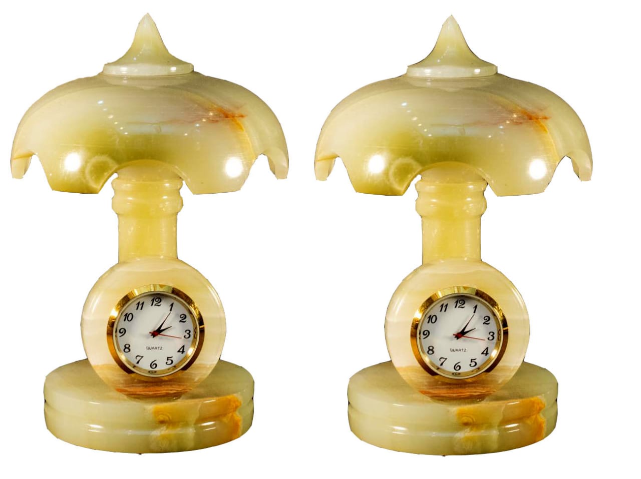 Marble Onyx Umbrella Clock Handmade | Daraz.pk
