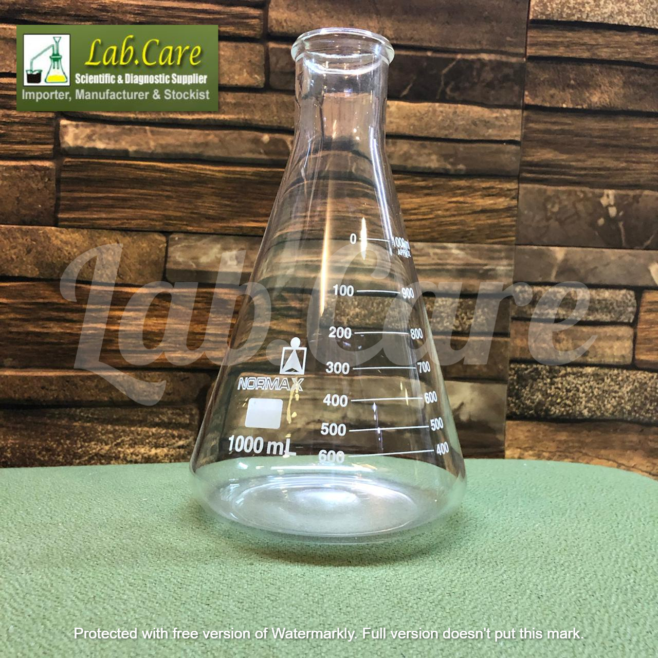 Normax - Borosilicate 3.3 Graduated Conical Glass Flask for Laboratory ...