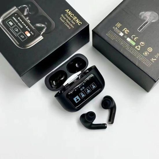 A9 Pro Touch Screen ANC Wireless Earbuds - Bluetooth 5.0 Airpods with ...