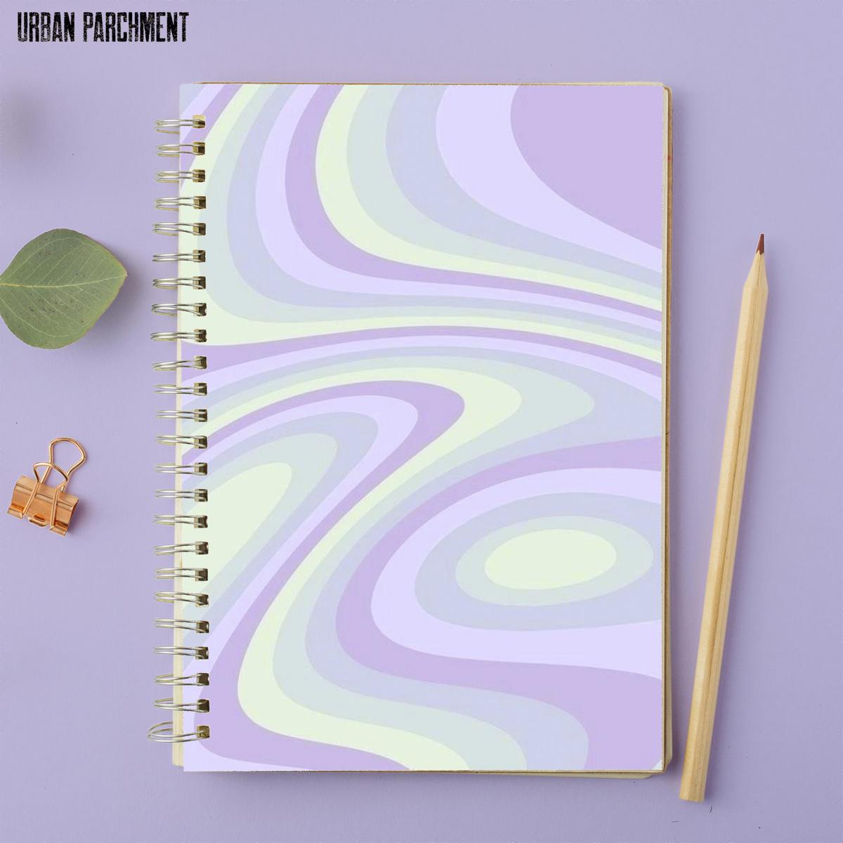 Purple Simple - A4 Spiral Notebook with Plastic Sheet | Daraz.pk