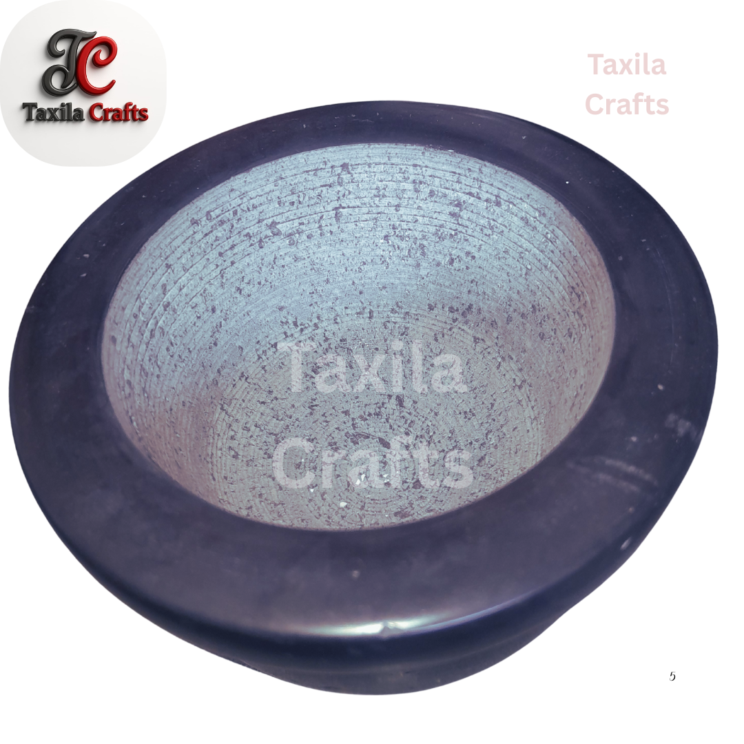 Taxila Crafts Medium Black Stone Imam Dasta | Mortar & Pestle | Kundi ...