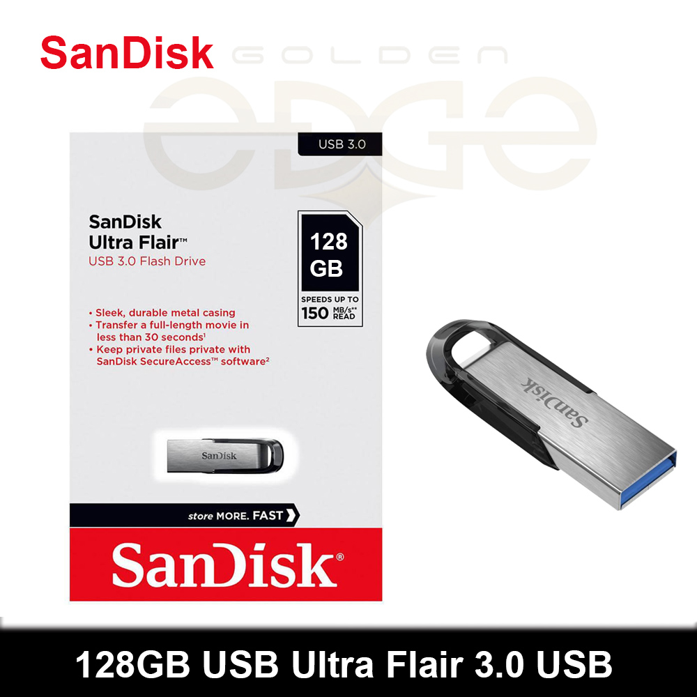 Original SanDisk 32GB/64GB/128GB Ultra Flair USB 3.0 Flash Drive | Daraz.pk