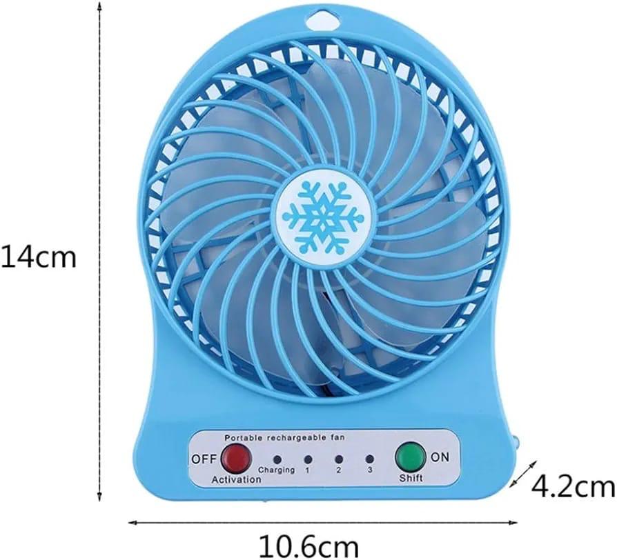 Mini Portable Fan, Handheld Desk Fan with Torch, USB Rechargeable Fan ...