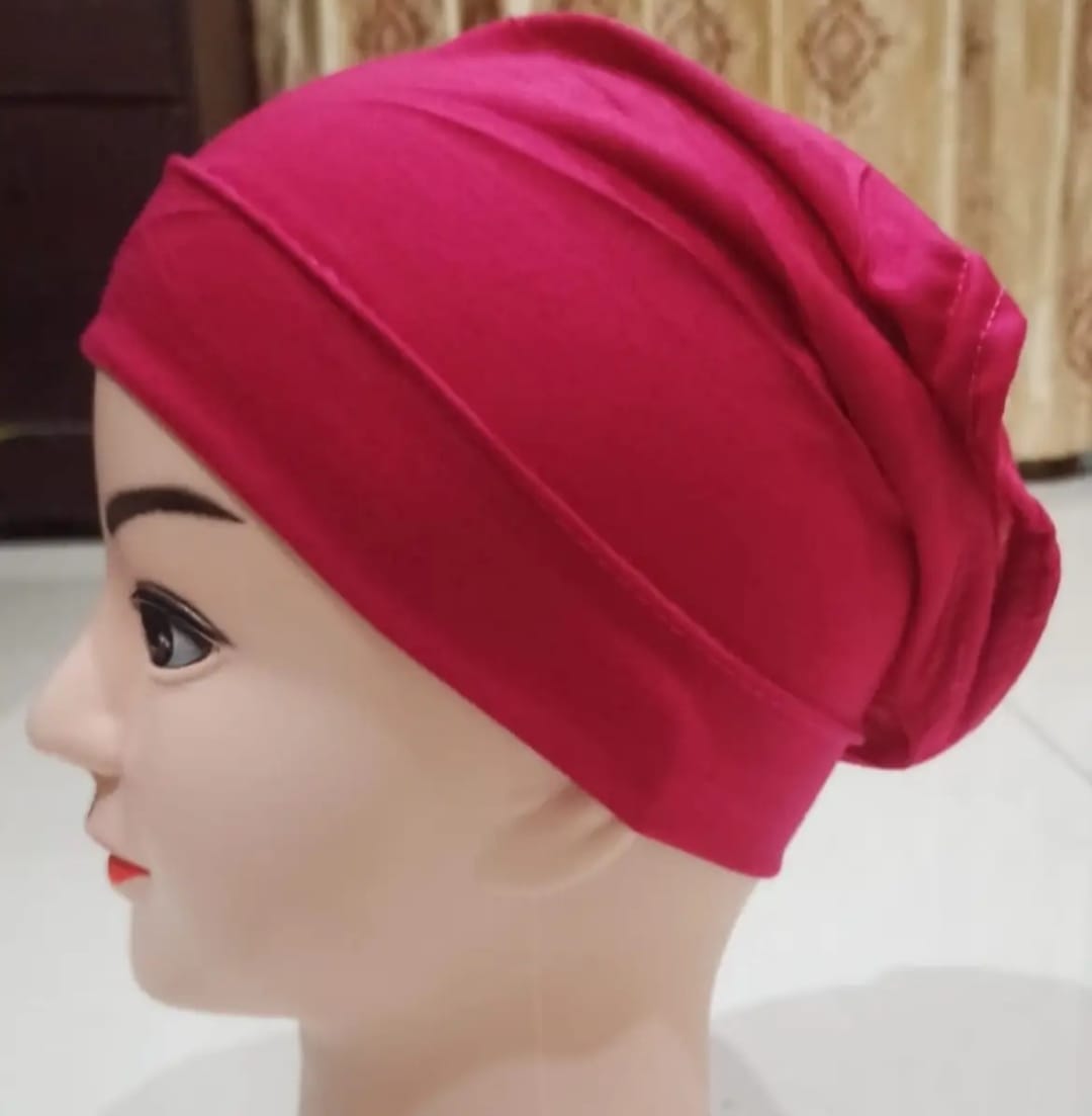 Pack of 1 plain Head scarf inner hijab cap-Muslim hijab cap-Women ...