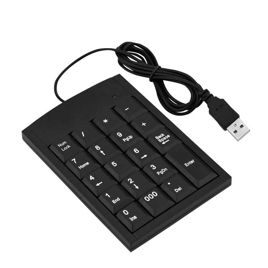 19 Keys 2.4GHz Wired USB Number Pad Numeric NumPad Keypad Keyboard for ...