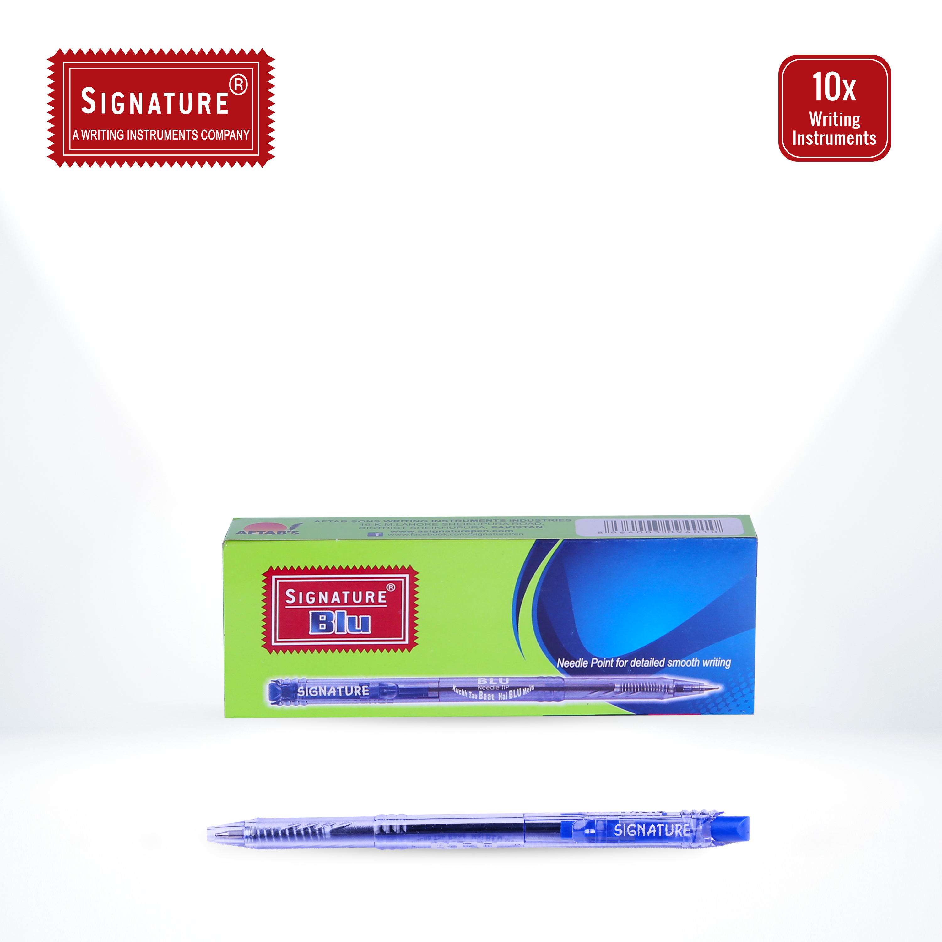 Pack of 10 Signature BLU Ball Pens | Daraz.pk