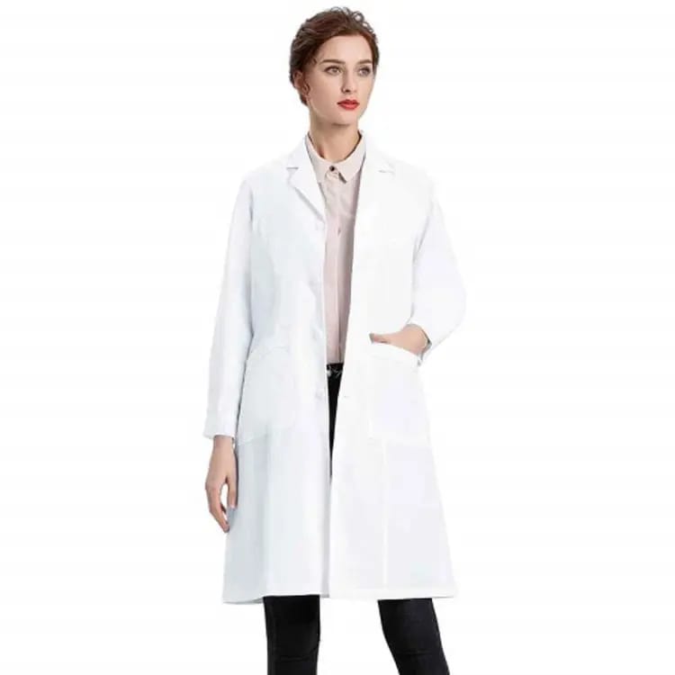 white lab coat long sleeve doctor wear female doctor nurse wear lab ...