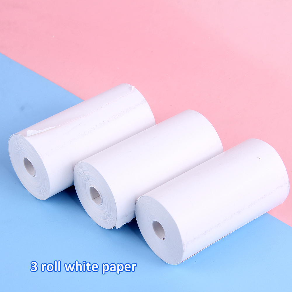 (New)3 roll 57mm thermal paper white cker color printer paper for mini ...