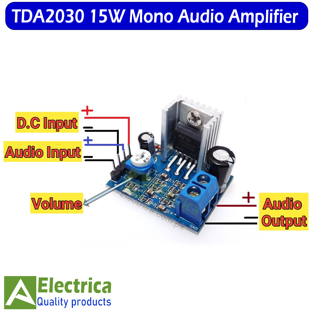 TDA2030 TDA2030A 15W Mono Audio Amplifier Board Module By Electrica ...