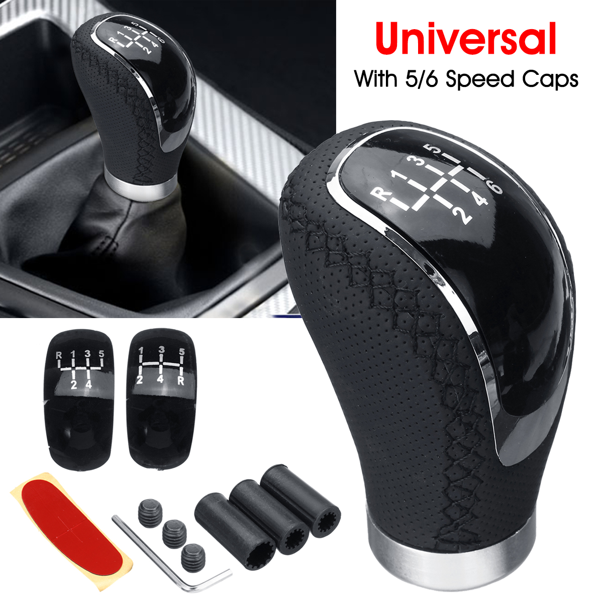 motors Universal Manual Transmission Car Gear Stick Shift Knob Shifter ...
