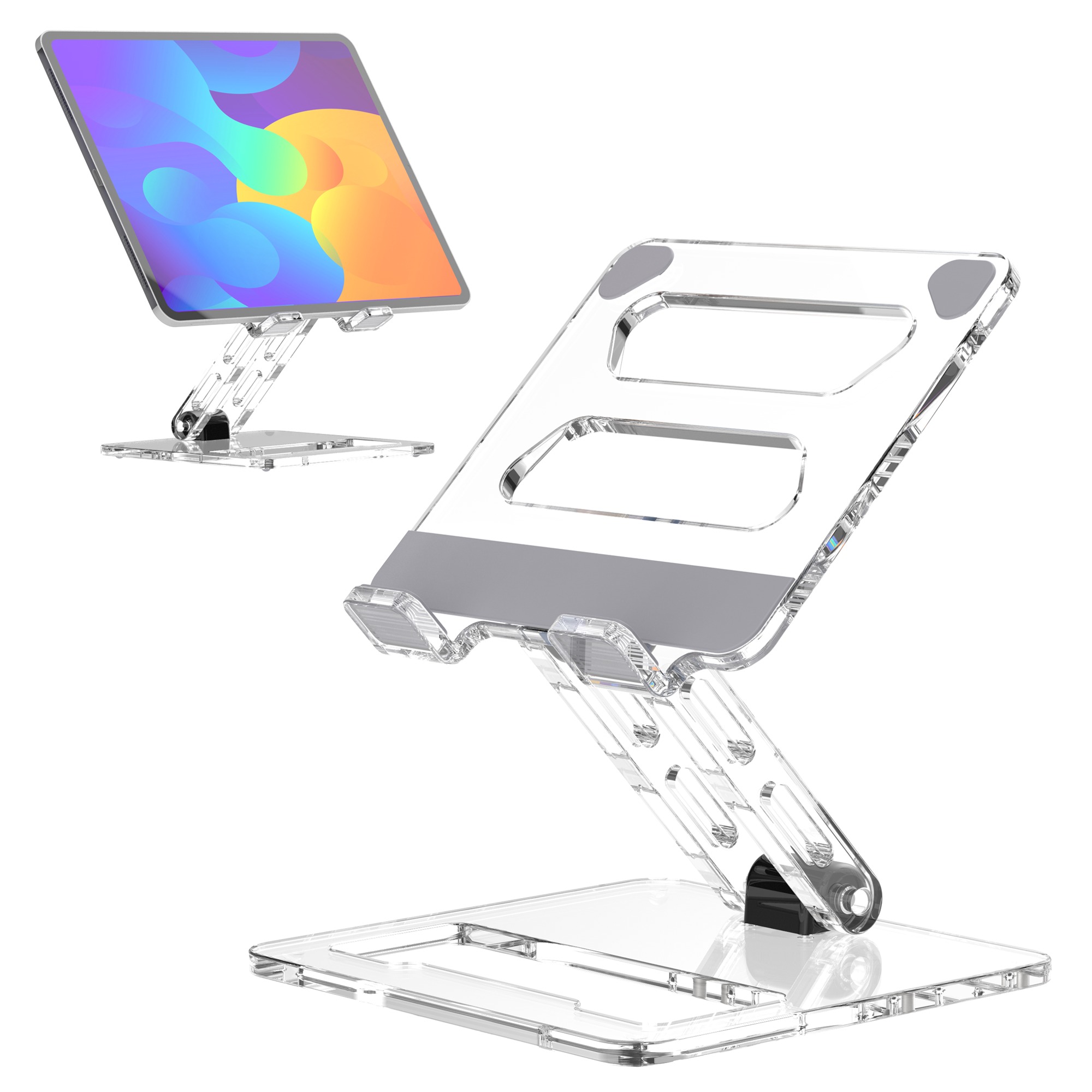 ZAW Adjustable Tablet Stand, Stylish & Ergonomic iPad Pro Holder ...