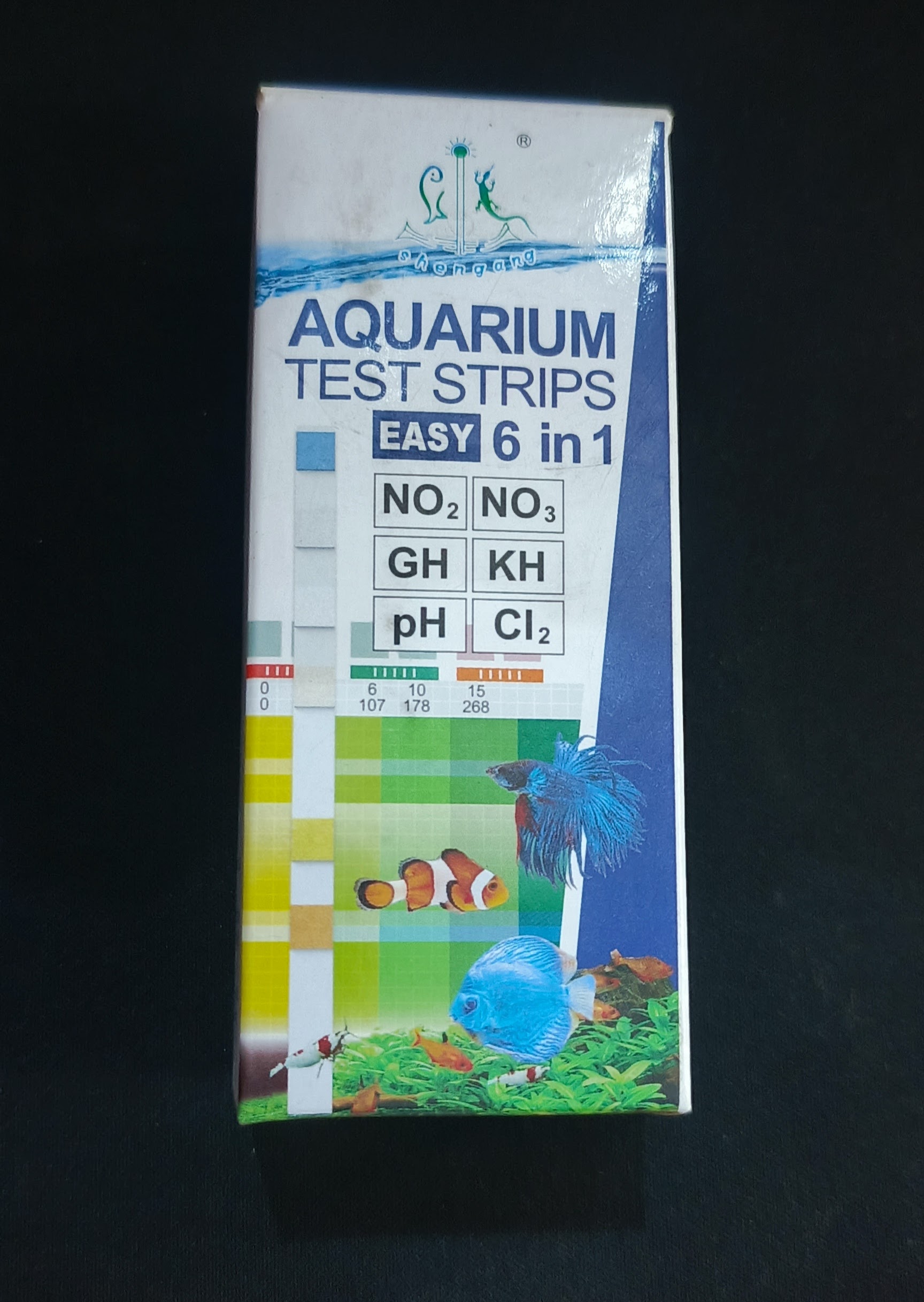 6-in-1 Fish Tank Test Kit for Free Chlorine, Nitrate, Nitrite ...