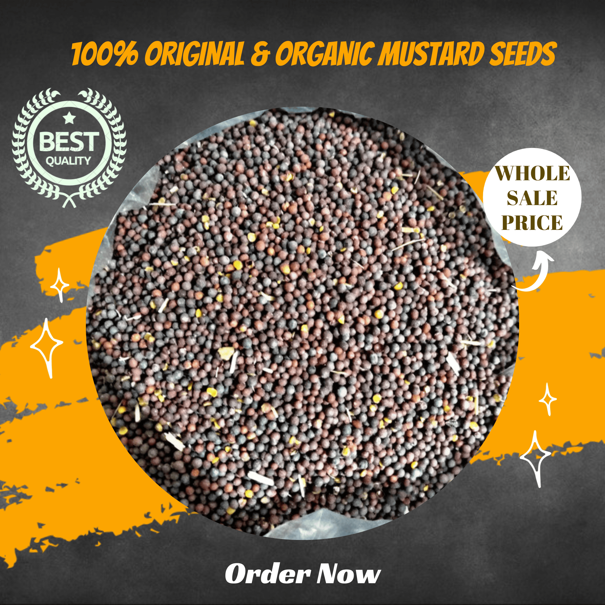 Sarson Seeds / Black Mustard Seeds / 1 KG Wholesale / 100% Organic ...