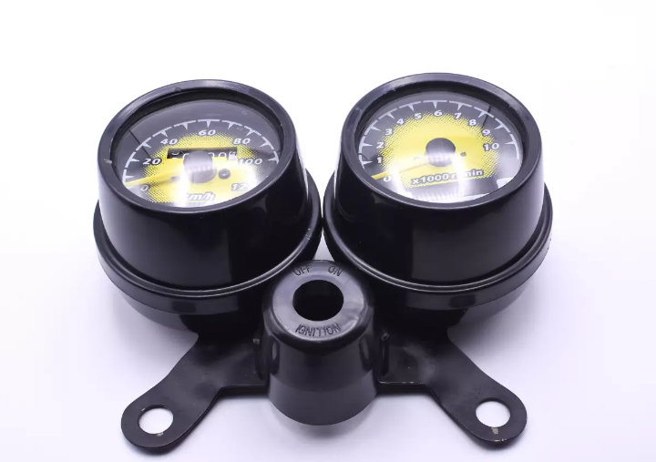 Double Round Fancy Meter Speedometer RPM for Honda CG 125 Motorcycle ...