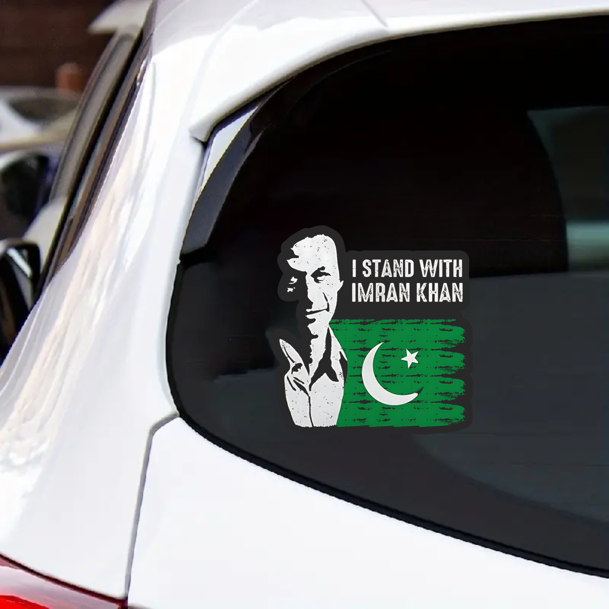 I Stand with Imran Khan Car Sticker, Very Easy to Paste, Peel and Stick ...