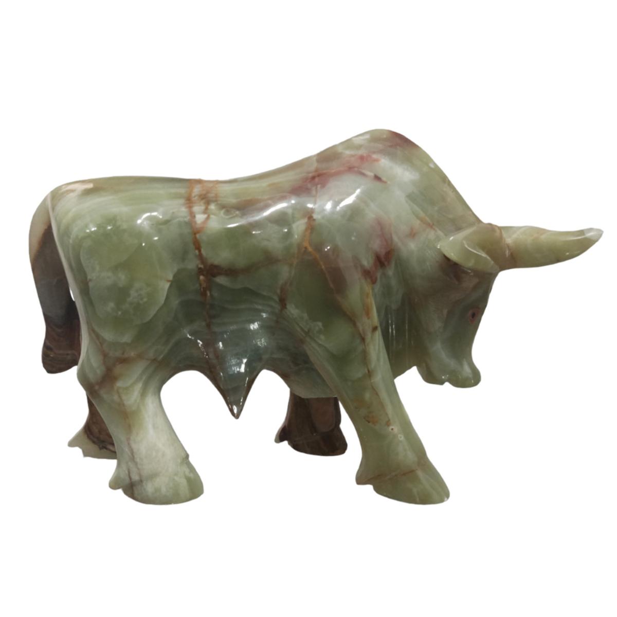 Handmade Marble Bull Statue, Creative Marble Bull, Stunning Marble ...
