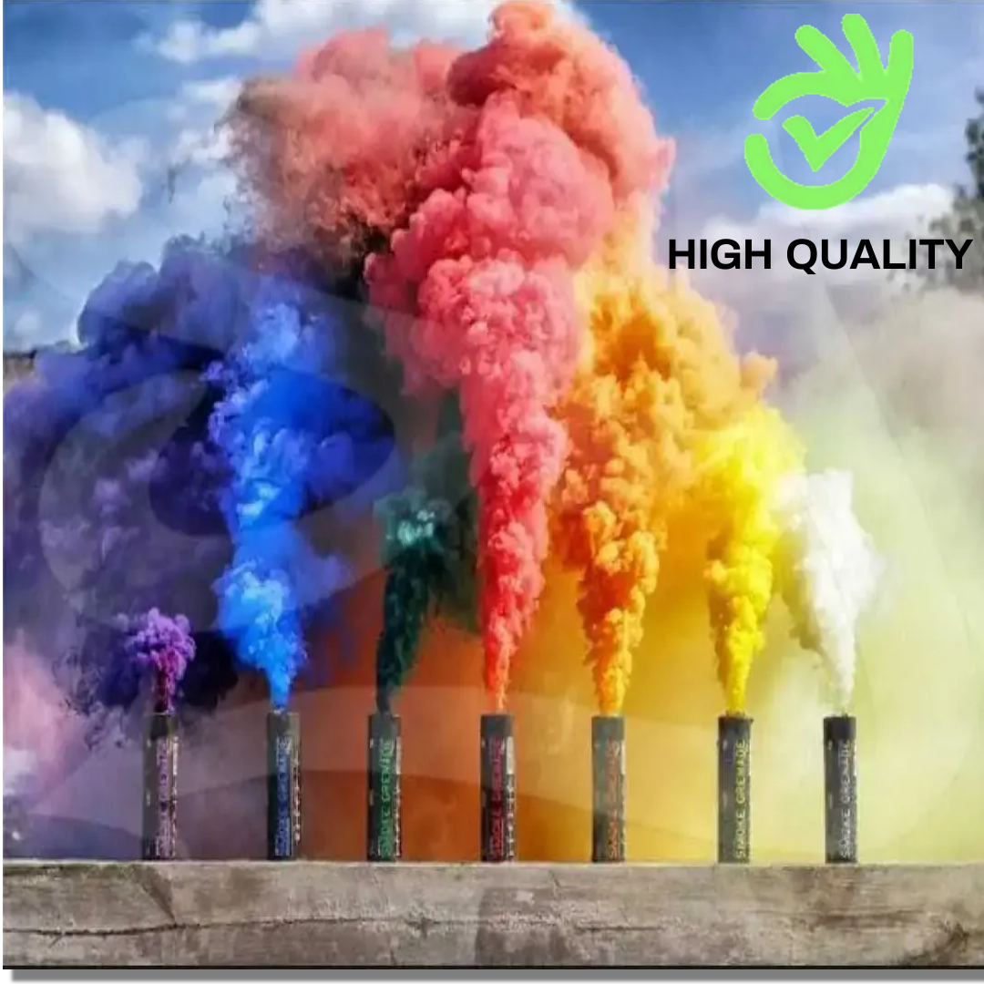 Pack Of 5 Color smoke_bomb Birthday Celebration Color_smoke Flare Stick ...