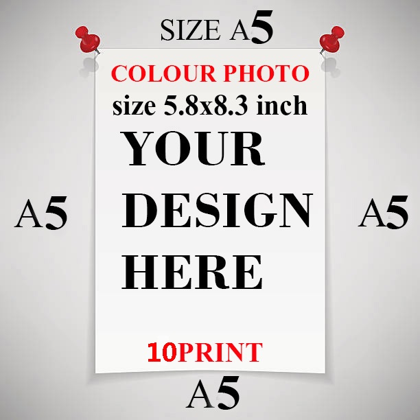 Photo Print Your Own Design Size A5-Digital print-photo print- colour ...