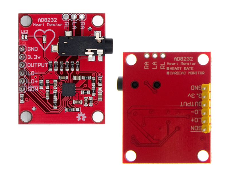 Ad8232 Ecg Pulse Heart Measurement Monitoring Sensor Module Diy Kit Ad8232 Single Lead Heart