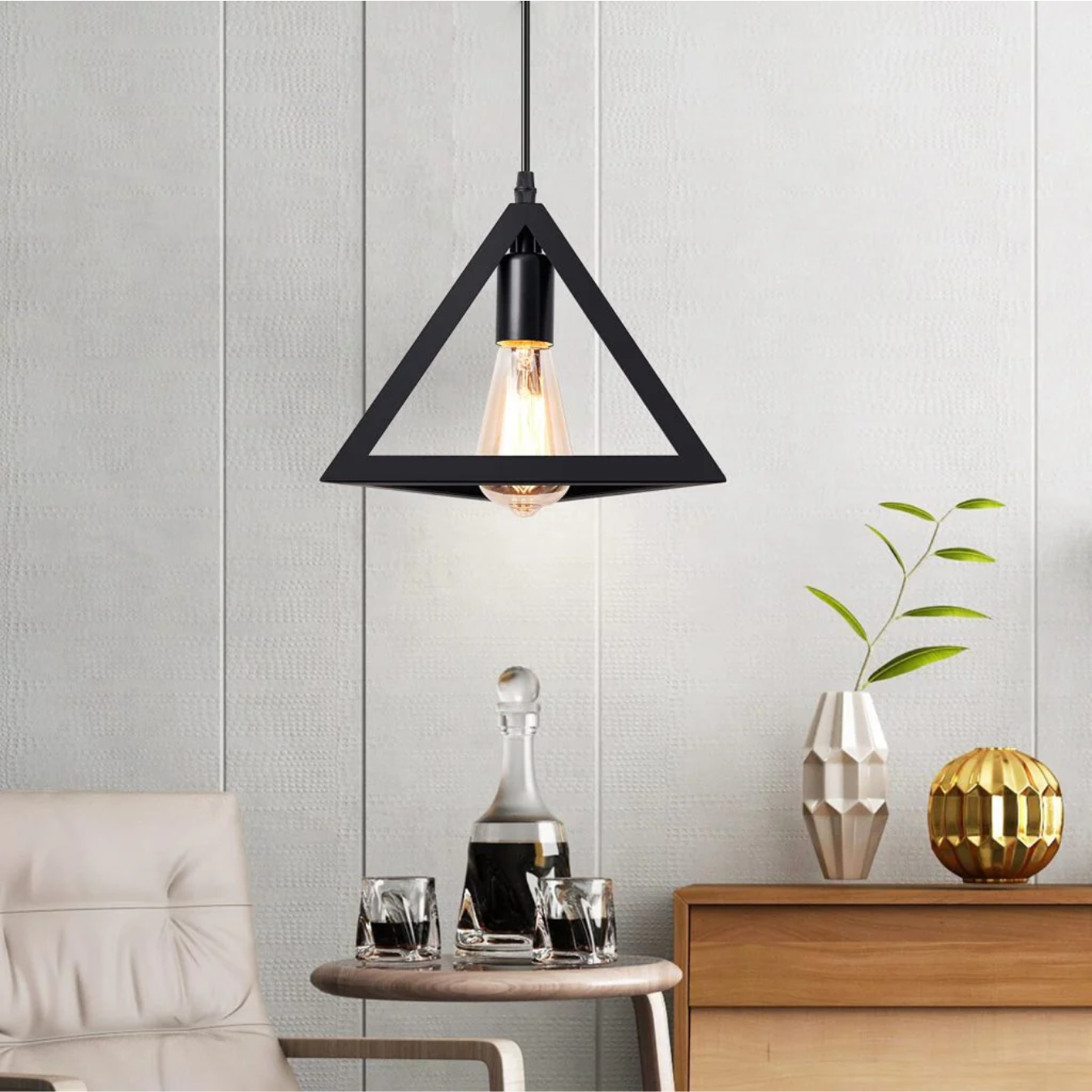 Triangle / Square Cube Shaped Hanging Light , Ceiling Light , Ceiling ...
