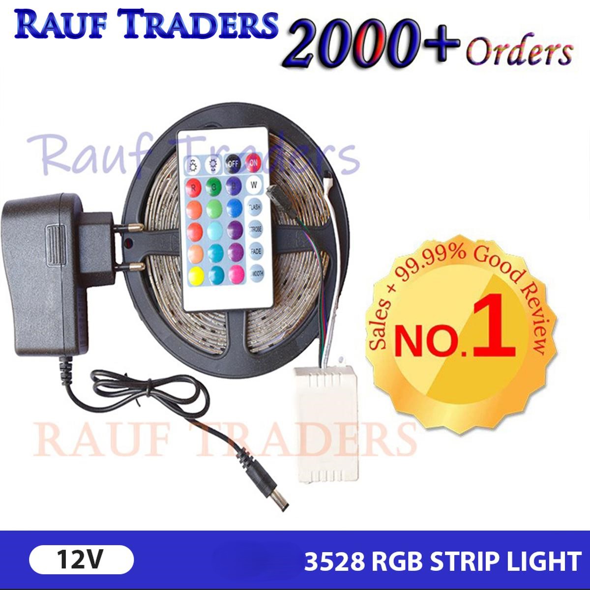 Rauf Traders RGB Remote Control Multicolor 3528 RGB Light Kit, 15ft ...
