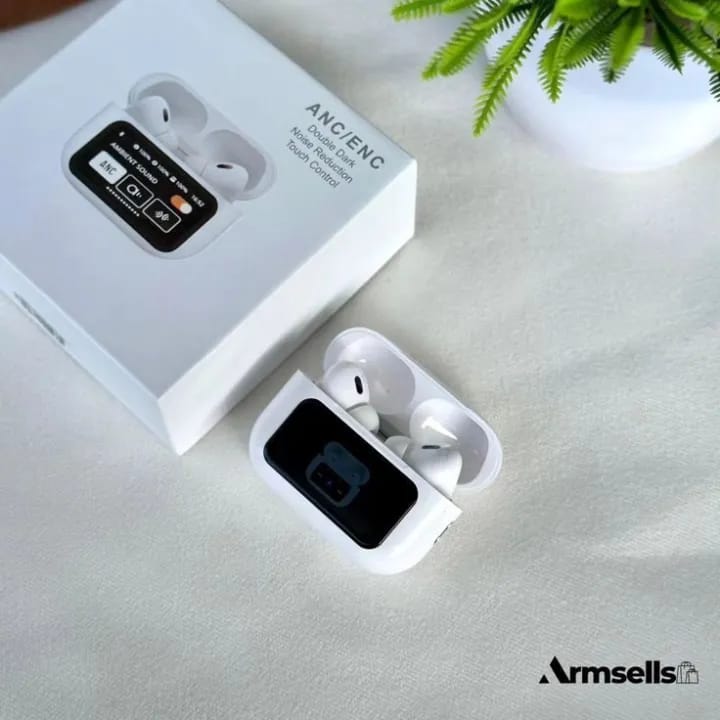 A9 Pro Touch Screen Anc Wireless Headset Tws Noise ,touch , Earbud ...