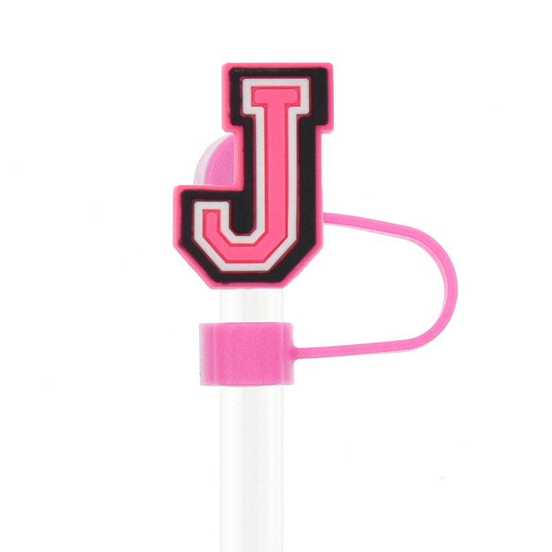 1PCS Letter Silicone Straw Covers Cap Compatible With Stanley 30&40Oz ...