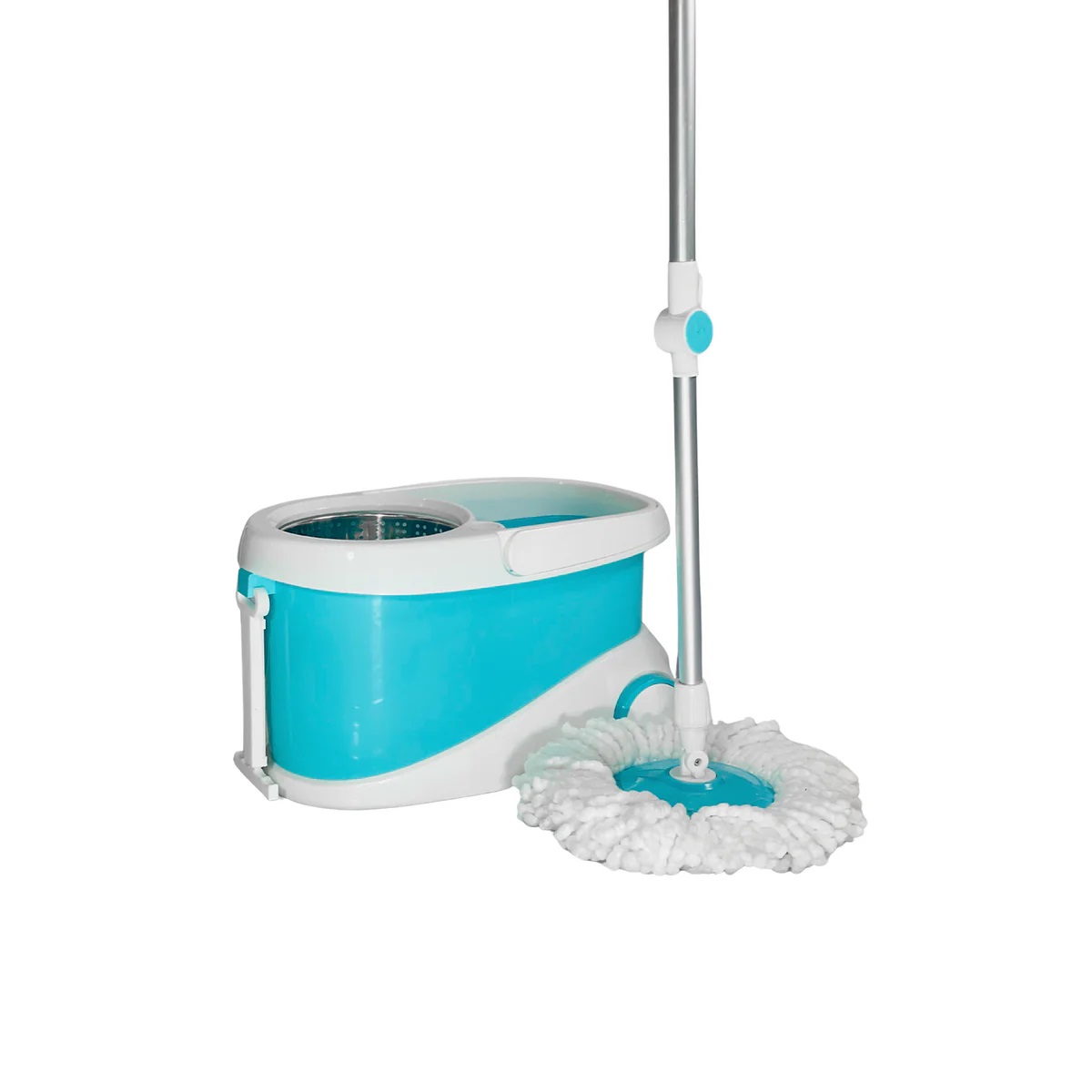 Spin Mop,Easy Wheels & Big Bucket with 2 Microfiber Refills, Floor ...