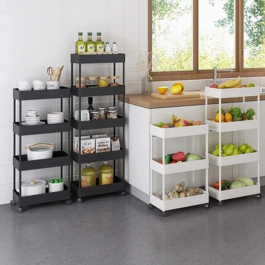 Kitchen Storage Cabinets Kitchen Rack Floor-to-Ceiling Multi-Layer ...