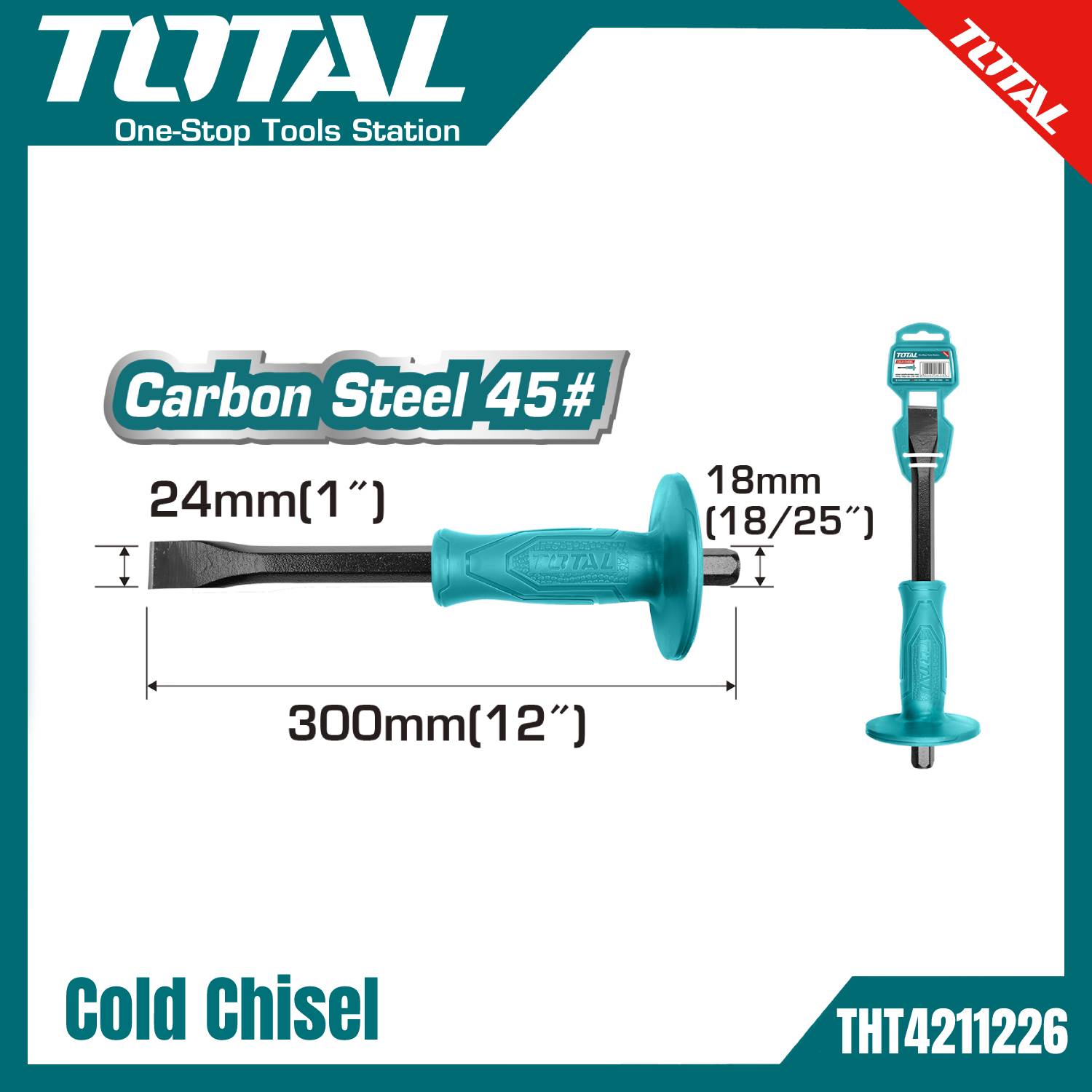 TOTAL Cold Chisel with Unique Design Handle THT4211226 | Daraz.pk