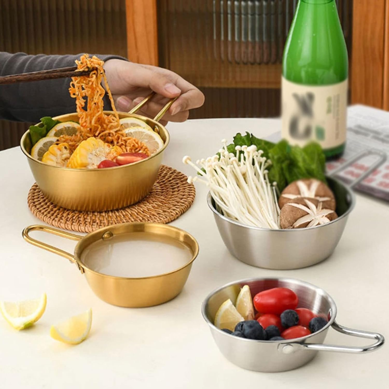 Luxury Gold Stainless Steel Soup Bowls – 11CM, 12CM, 13CM, 14CM, & 17CM ...