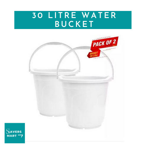 Plastic Bucket 30Ltr (SPRING SERIES) Pack Of 2 | Daraz.pk