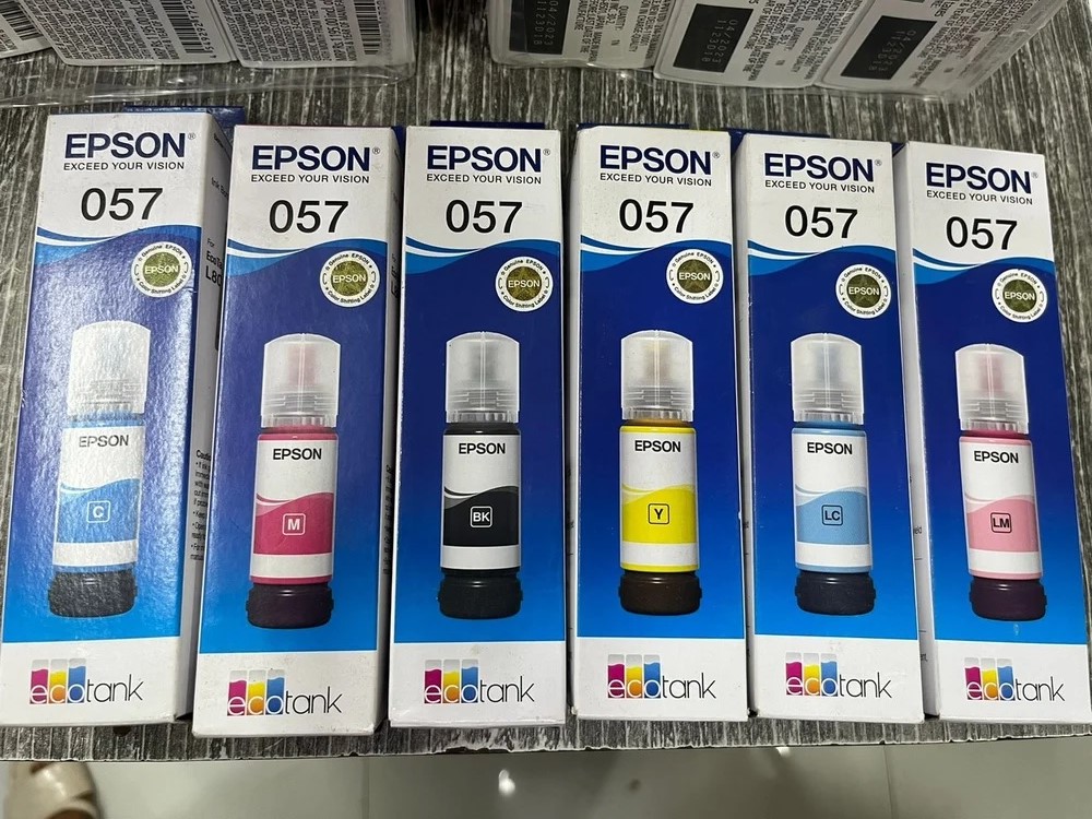 Epson 056 / 057 / 108 Original Ink Bottle Set ( Black / Cyan / Light ...