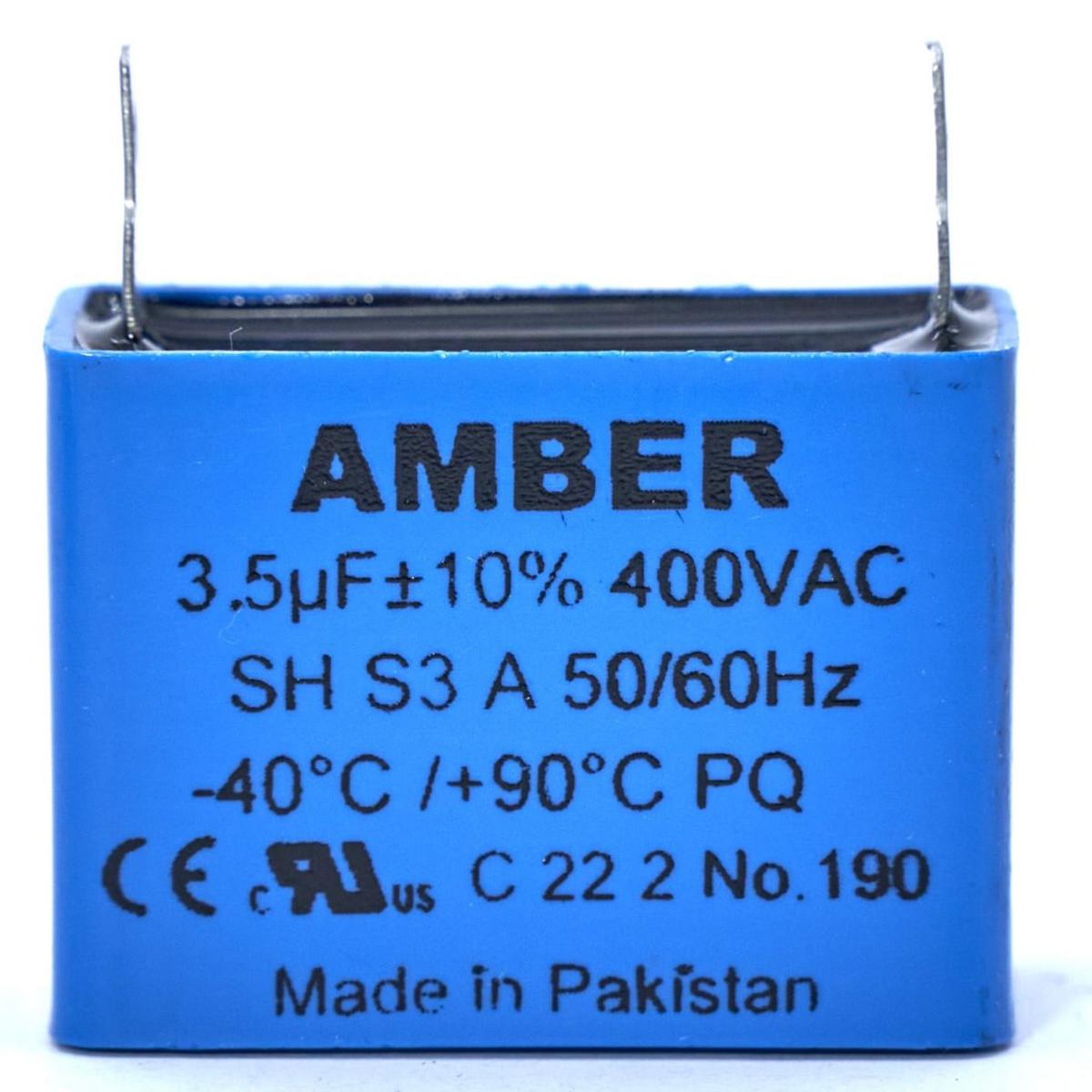 AMBER Capacitor MB 3.5 UF For Fans power full | Daraz.pk