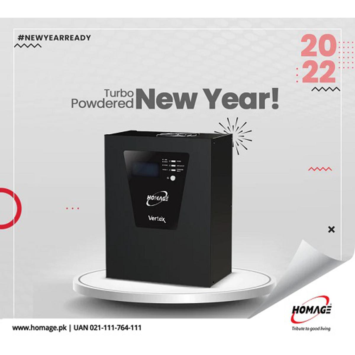 Homage Vertex ( SOLAR SUPPORTED INVERTER) HVS-1214-SCC 1200VA 1000Watts ...