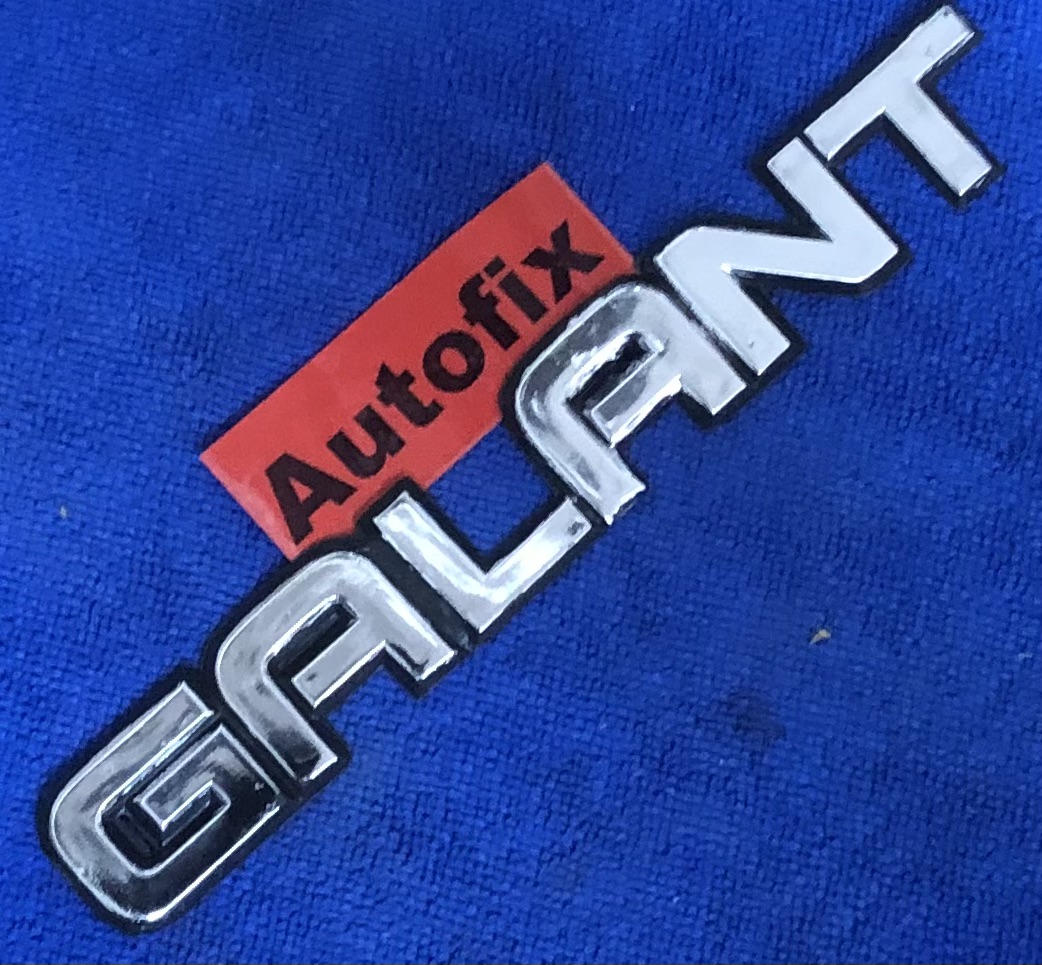 Mitsubishi Galant rear plastic Emblem 5.25 Inches Black n Silver 01 PC ...