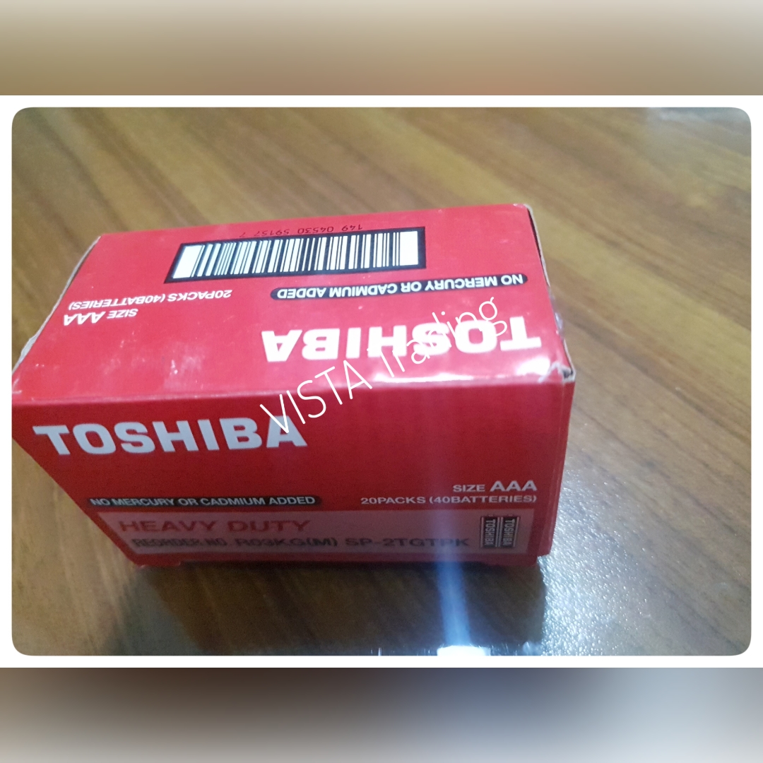 Toshiba Original Heavy Duty Cells AAA Pack of 40 Pieces, Toshiba Cell ...