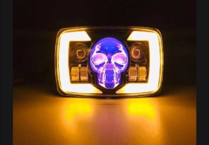 Bike Skull Headlight Projector Beam For 70CC And CG125 Model | Daraz.pk