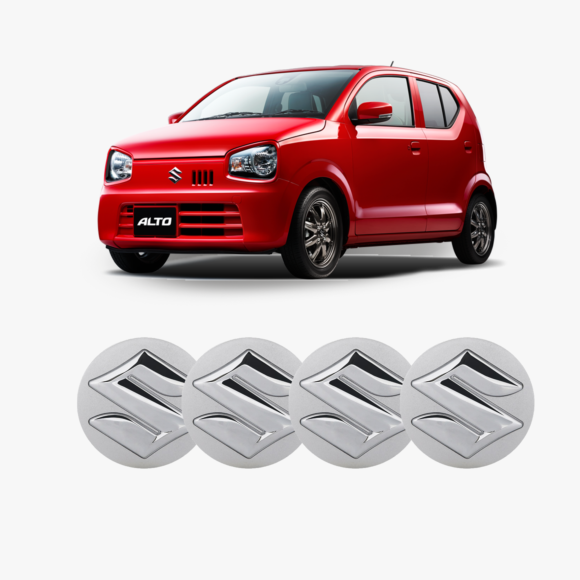 Alloy Wheels Center Caps for New Suzuki Alto - 54mm (4pcs) | Daraz.pk