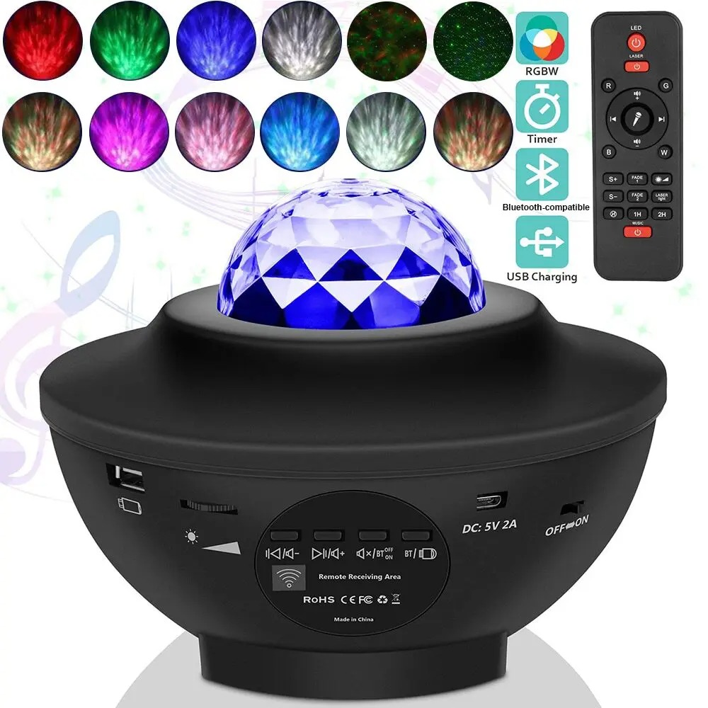 Galaxy Projector Stars & Nebula | Remote Control with Speaker | Daraz.pk