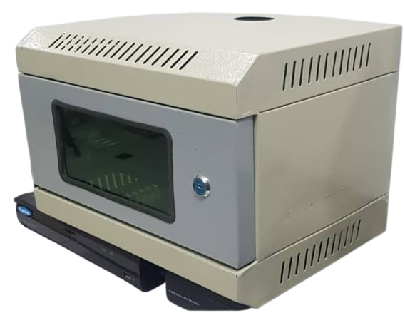 1U Rack For Cctv Camera DVR / NVR / XVR Cabinet Wall Mount Lock Box 1U ...