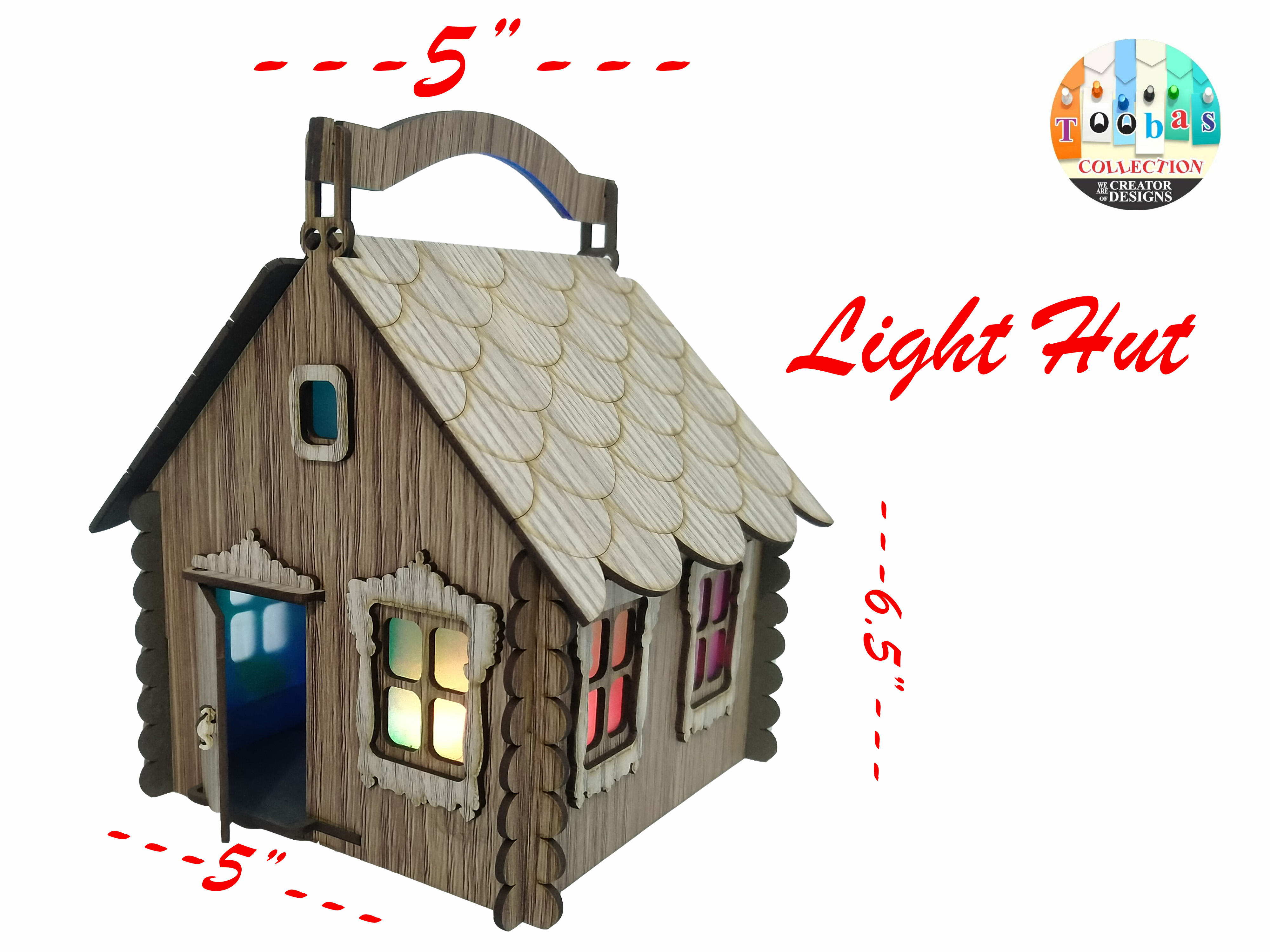 3D Fancy Light Hut/Wooden Huts/Mini Huts/Wooden Small Huts Wooden Light ...