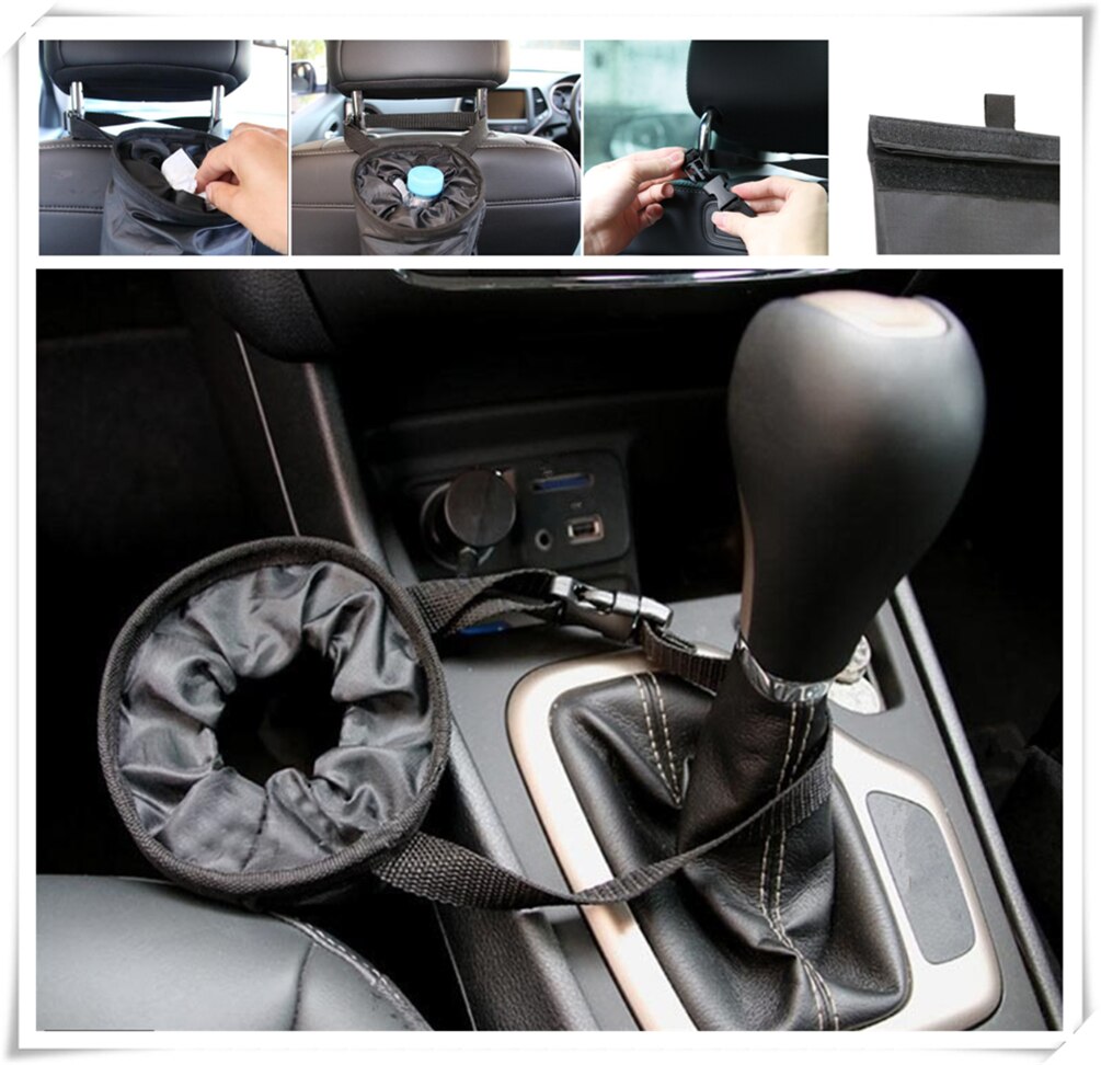 Car Interior portable trash garbage bag Seat back storage box for Mazda ...