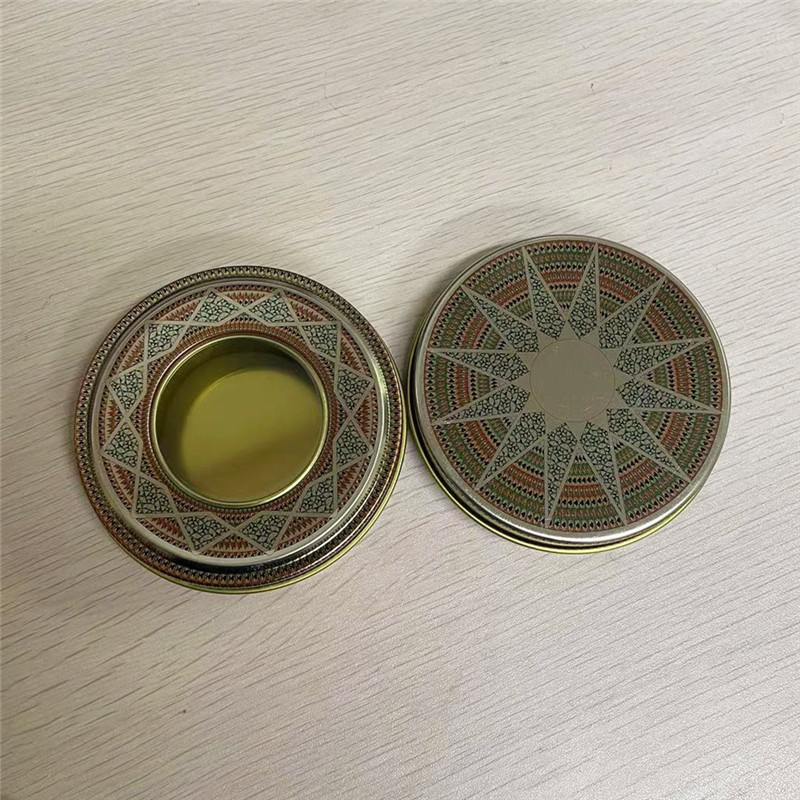 Vintage Ethnic Style Tin Box PVC Wimdow Box Round Storage Box Small ...