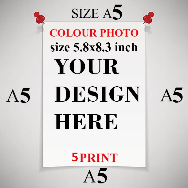 Photo Print Your Own Design Size A5-Digital print-photo print- colour ...