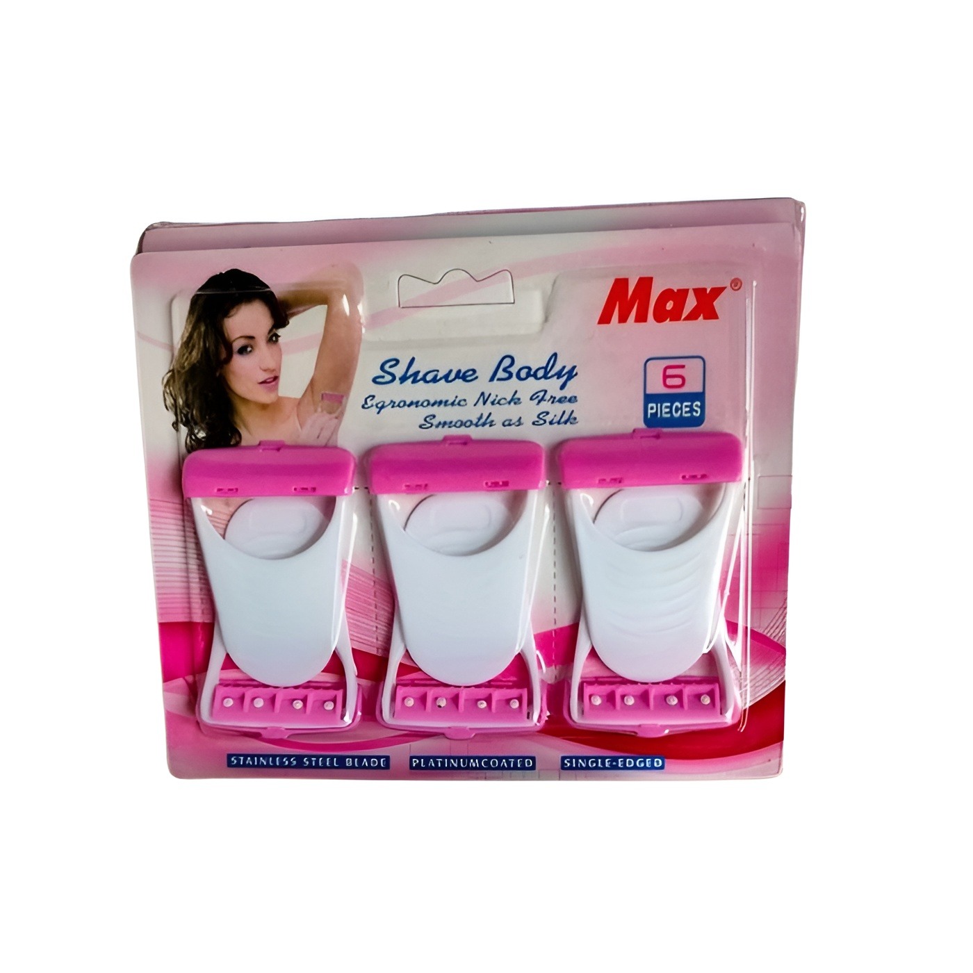 Buy 6-Pack Max Safit Shave Body Disposable Razors for Women - Top ...