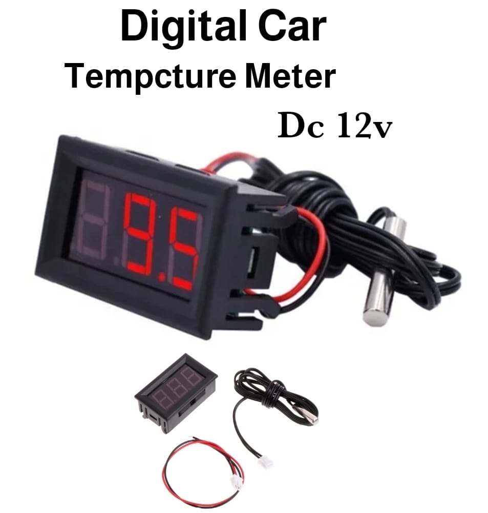 Digital temperature meter dc 12v . | Daraz.pk